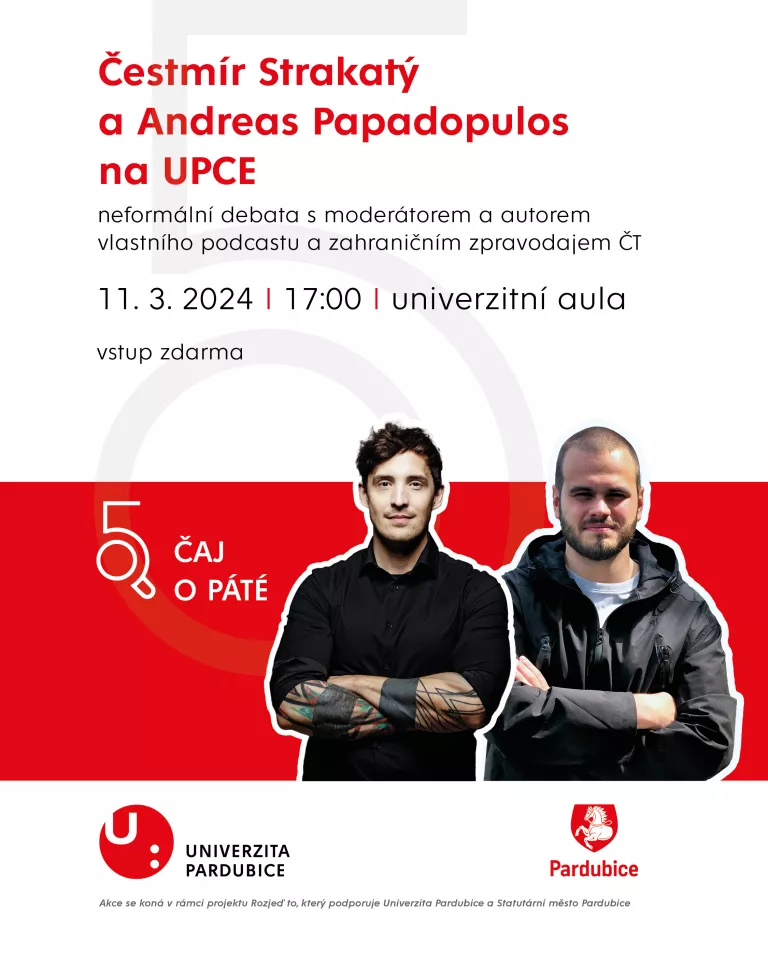 Čestmír Strakatý a Andreas Papadopulos na UPCE | Univerzita Pardubice